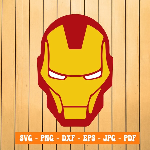 Iron Man Mask Silhouette - Etsy UK