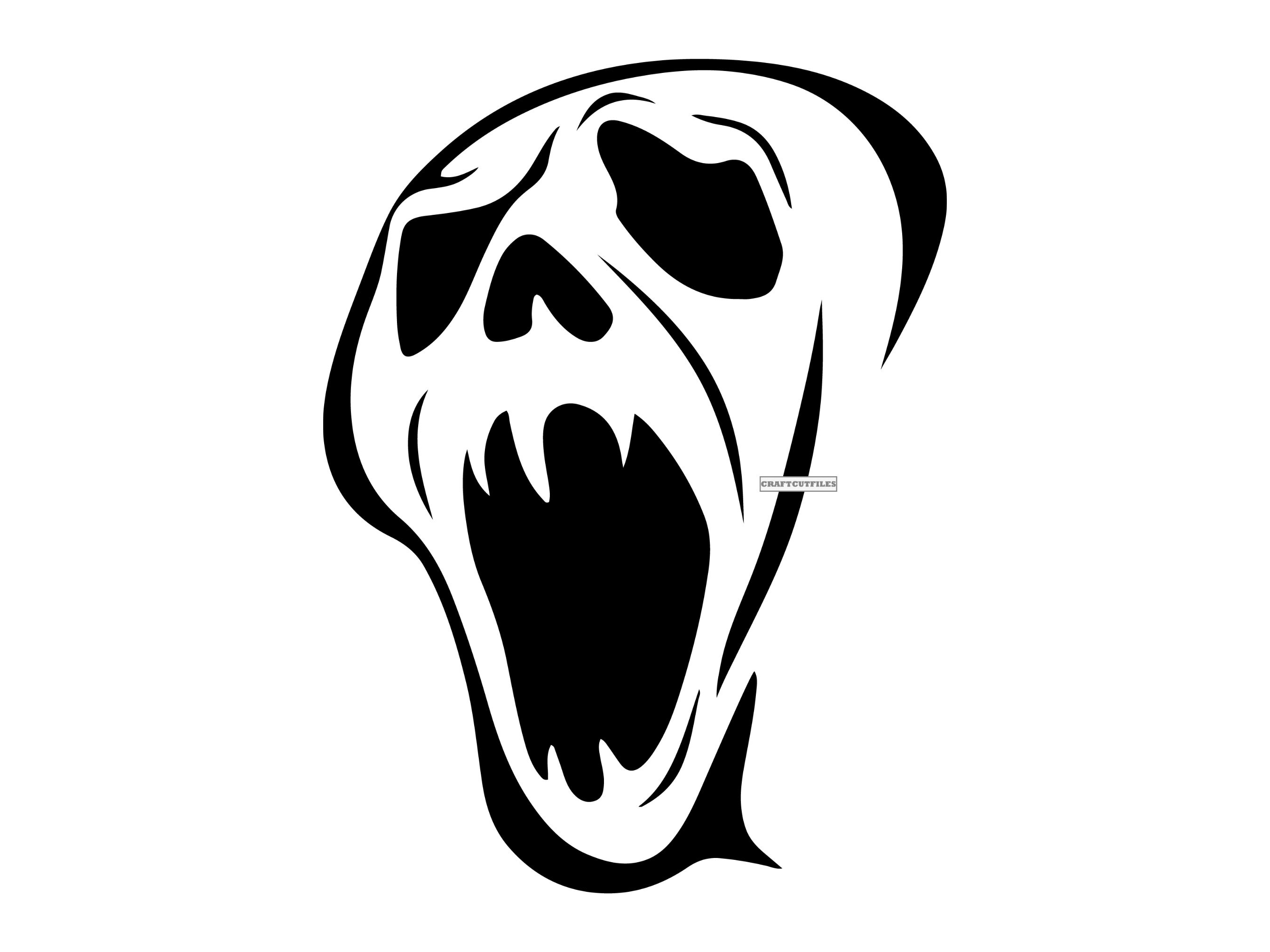 Screaming Face Silhouette