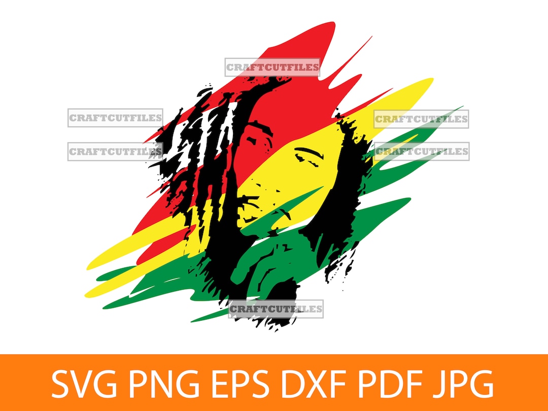 Bob Marley SVG, Bob Marley Clipart, Bob Marley Files for Cricut, Bob ...