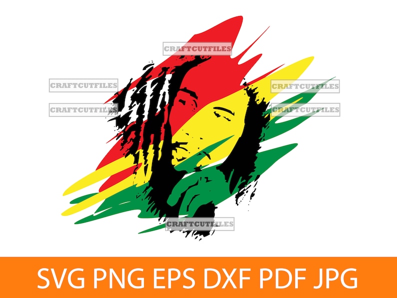 Bob Marley SVG, Bob Marley Clipart, Bob Marley Files for Cricut, Bob ...
