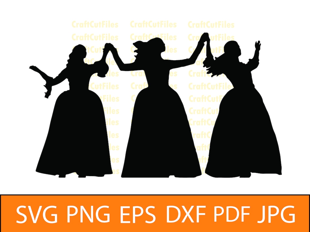 Schuyler Sisters Hamilton SVG PNG DXF, Schuyler Sisters Clipart ...