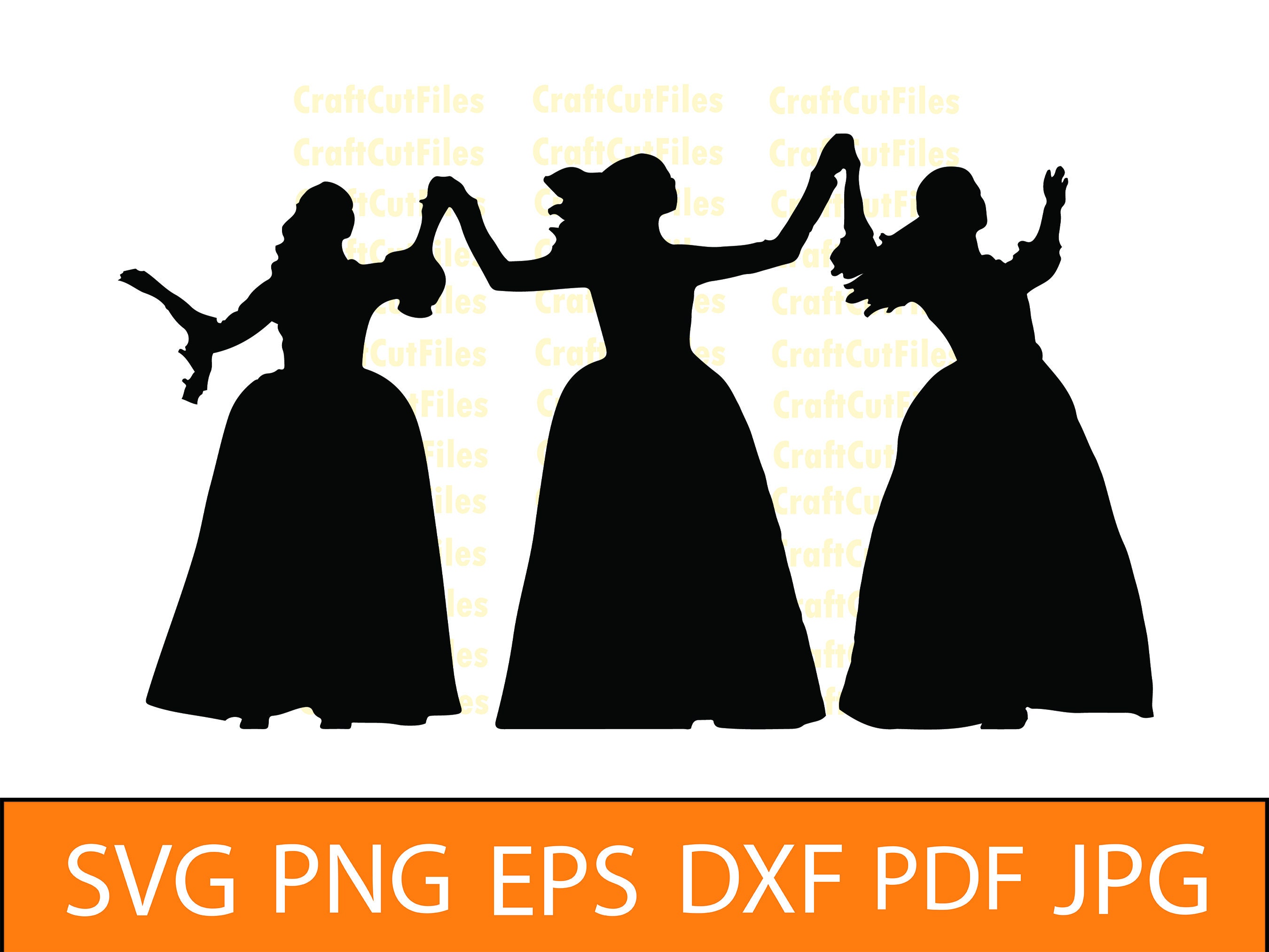 Schuyler Sisters Hamilton SVG PNG DXF, Schuyler Sisters Clipart ...
