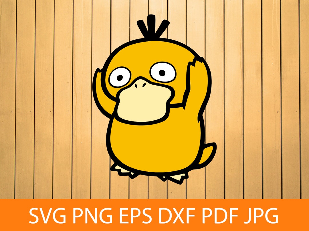 Psyduck SVG PNG DXF, Pokemon Svg, Psyduck Clipart, Psyduck Cut Files ...