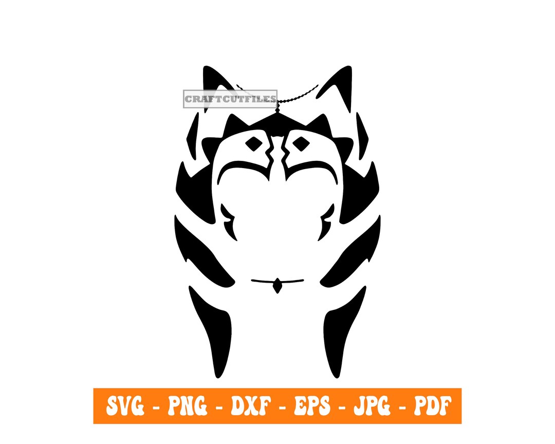 Ahsoka Tano SVG PNG DXF, Star Wars Svg, Clipart, Files for Cricut, Cut ...