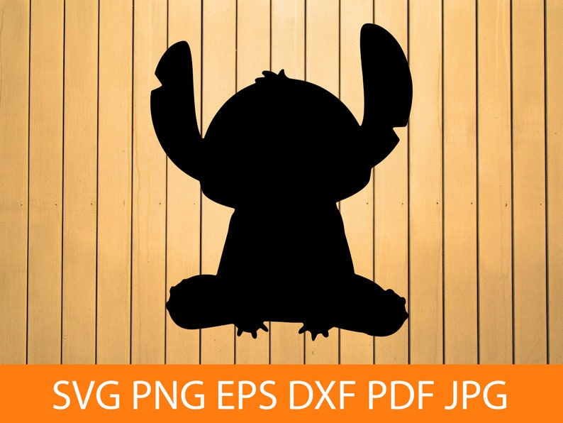 Stitch Silhouette SVG PNG DXF, Stitch Silhouette Clipart, Stitch Files ...