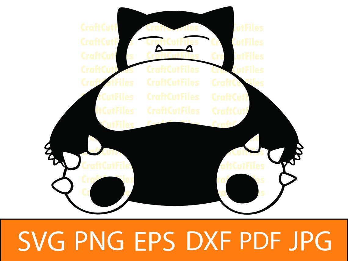 Snorlax SVG PNG DXF Pokemon Svg Snorlax Clipart Snorlax - Etsy