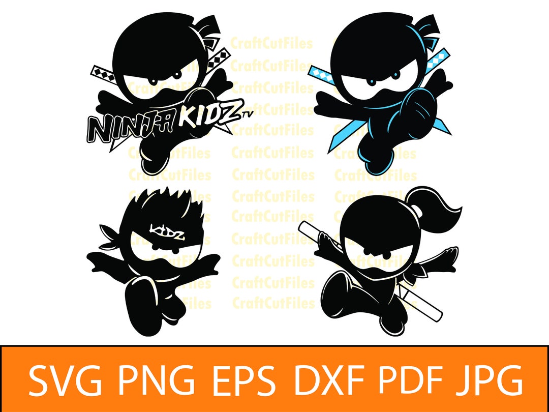 Ninja Kidz Tv Kids SVG, Gaming Team Top Tee SVG, Ninja Kidz Clipart ...