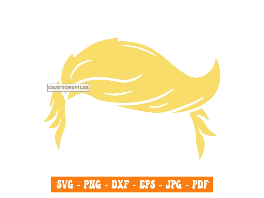 Trump Hair SVG, Donald Trump Svg, President Svg, Trump Hair Clipart ...