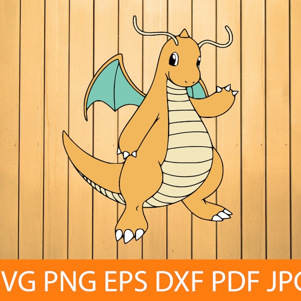 Dragonite Svg - Etsy