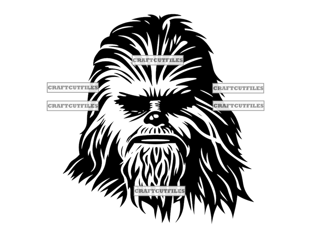 Chewbacca SVG PNG DXF, Star Wars Svg, Chewbacca Clipart, Chewbacca ...