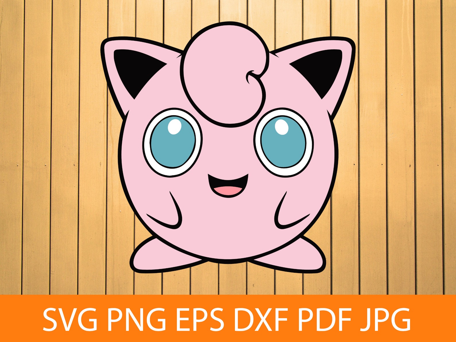 Jigglypuff 3 SVG PNG DXF, Pokemon Svg, Jigglypuff Clipart, Jigglypuff ...