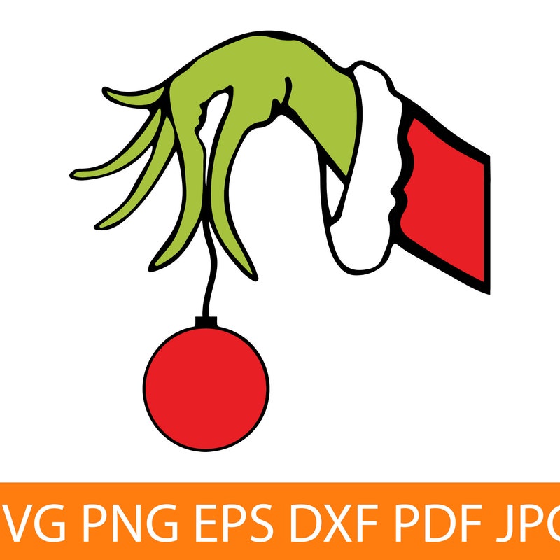 Grinch Hand Clip Art - Etsy