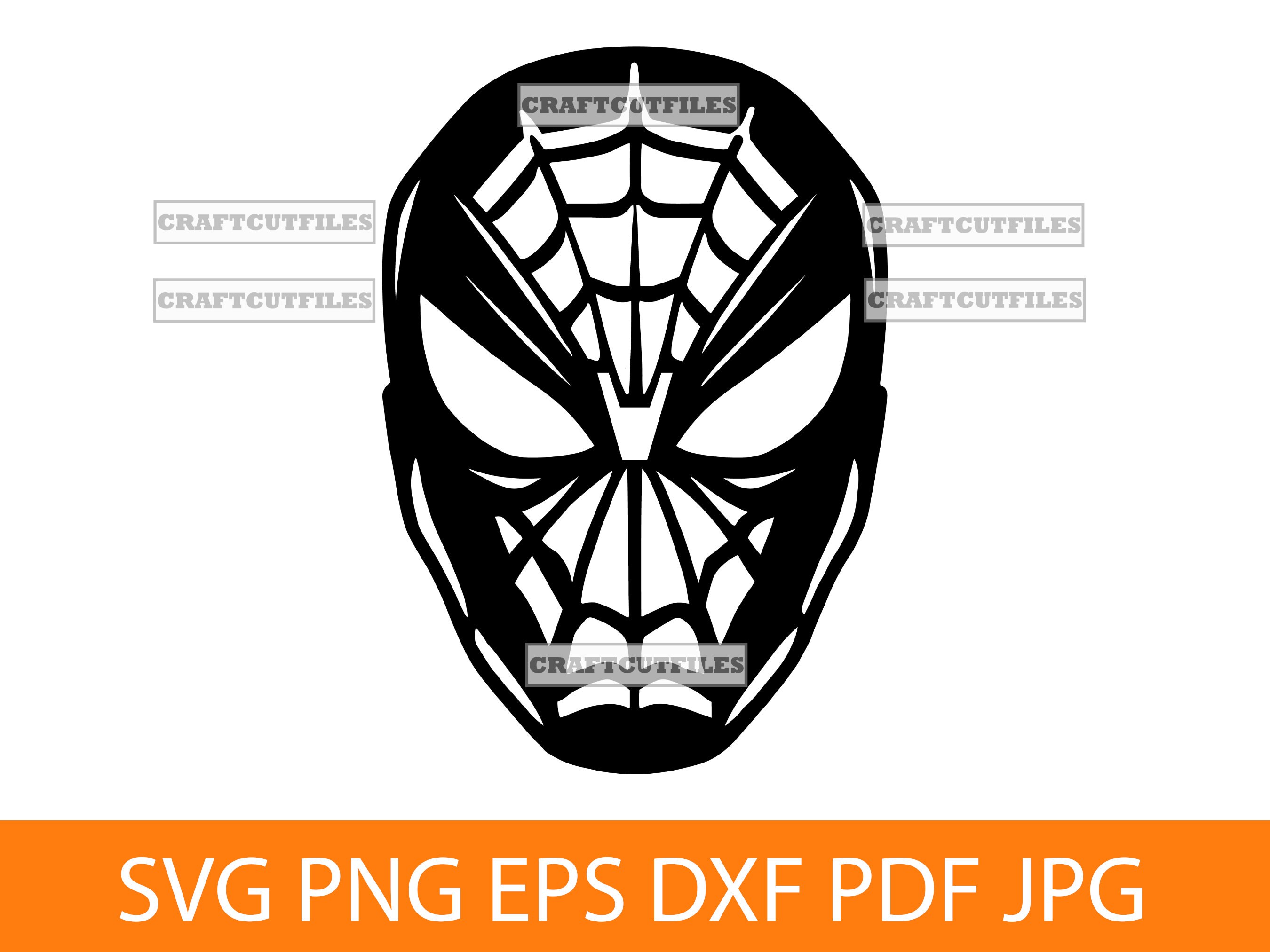 Spiderman SVG PNG DXF Spiderman Head Svg Spiderman Face Mask - Etsy Canada