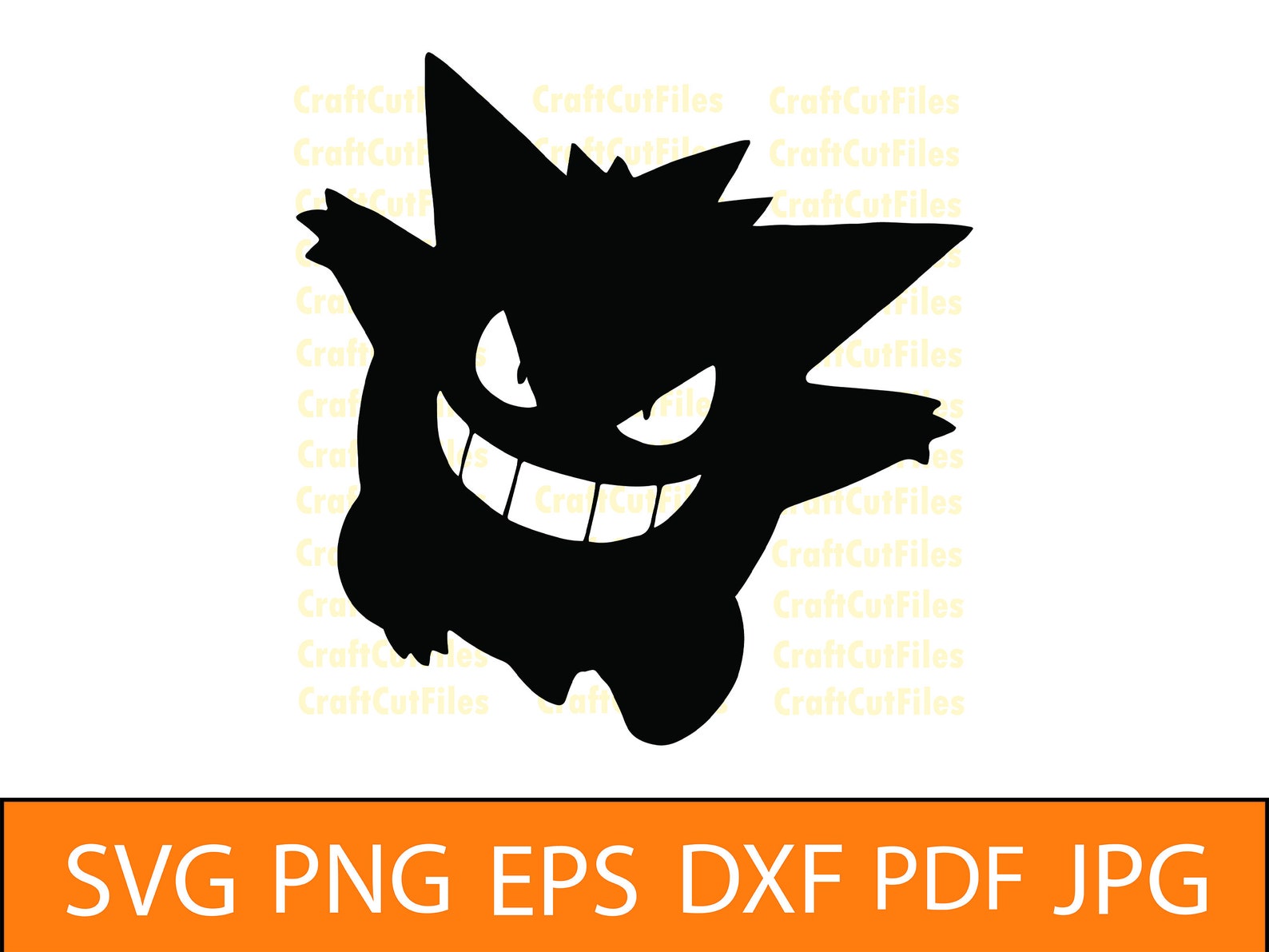 Gengar SVG DXF PNG - Etsy