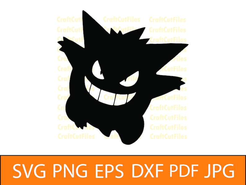Gengar SVG DXF PNG - Etsy