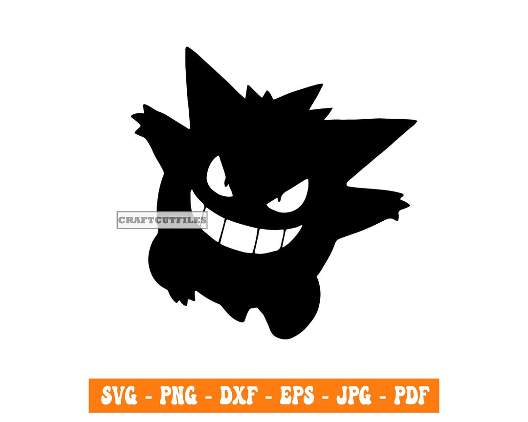 Gengar SVG DXF PNG - Etsy