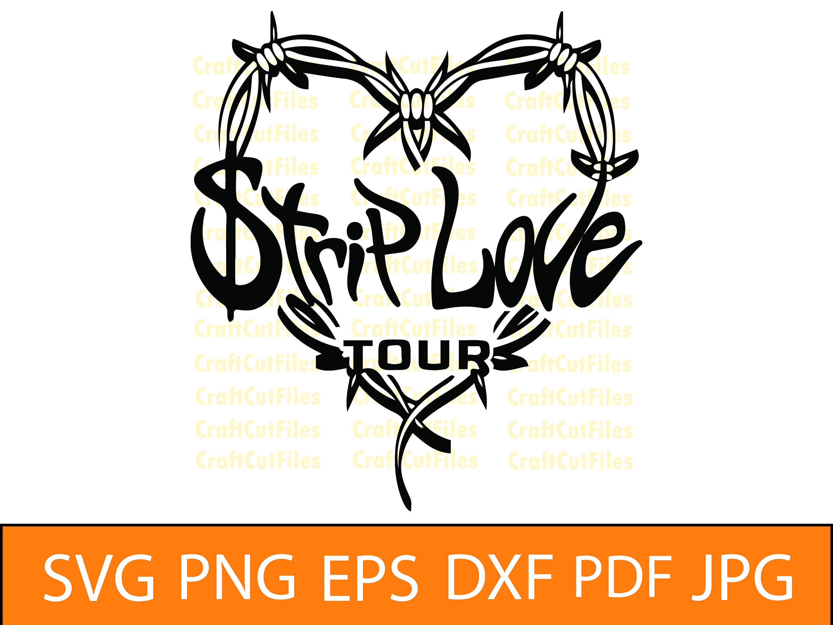 Karol G Strip Love Tour SVG PNG DXF, Strip Love Tour Print Files, Cut ...