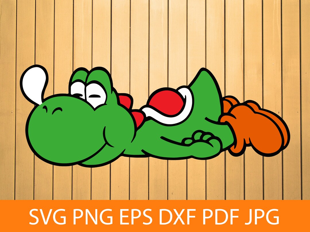 Yoshi 3 SVG PNG PDF Dxf - Etsy