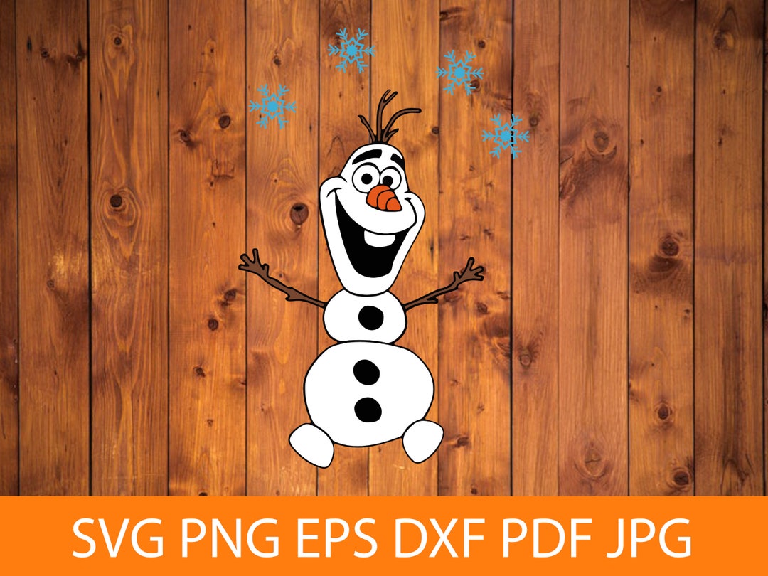 Olaf SVG PNG DXF Olaf Clipart Olaf Cut File for Cricut - Etsy