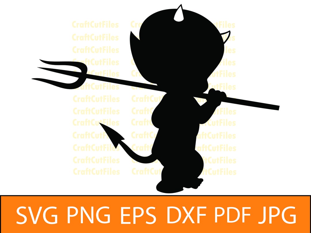 Little Devil, Baby Devil, Halloween, Clipart, Svg Files, Cut Files for ...