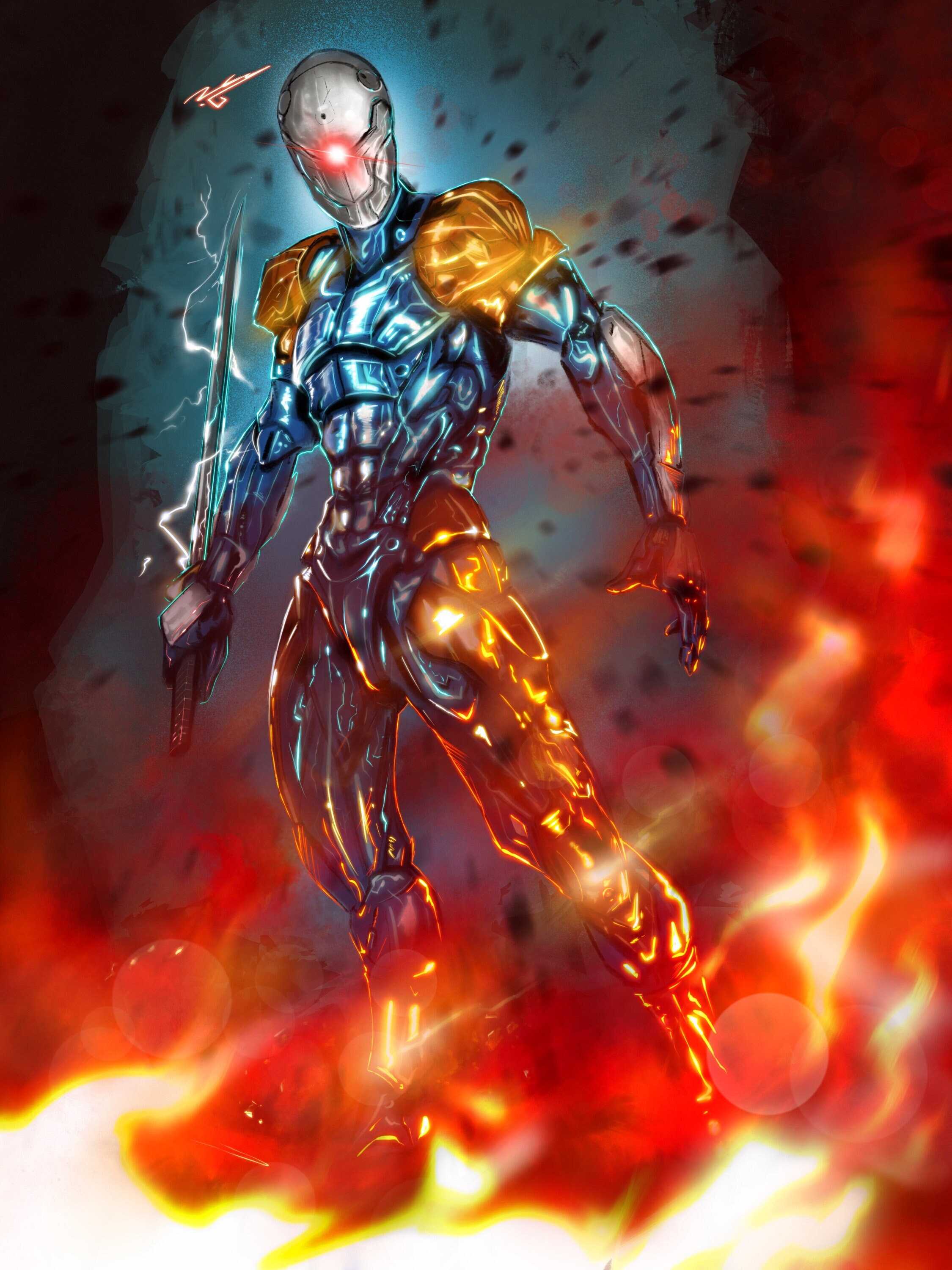 Grey Fox Art Print - Etsy