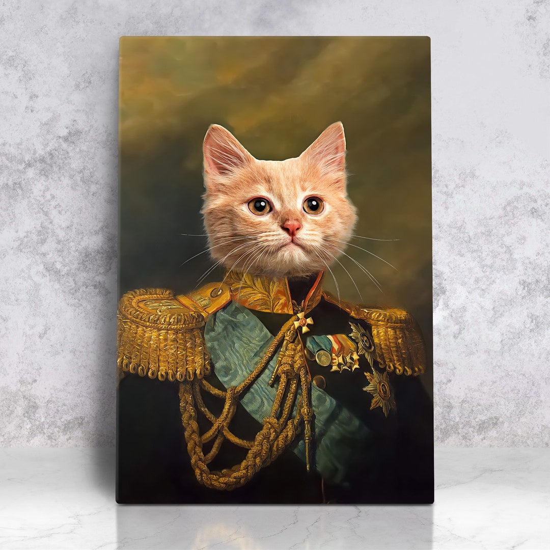 PERSONALIZED PET ROYAL Gift, Royal Pet Portrait Gift for Pet, Custom ...