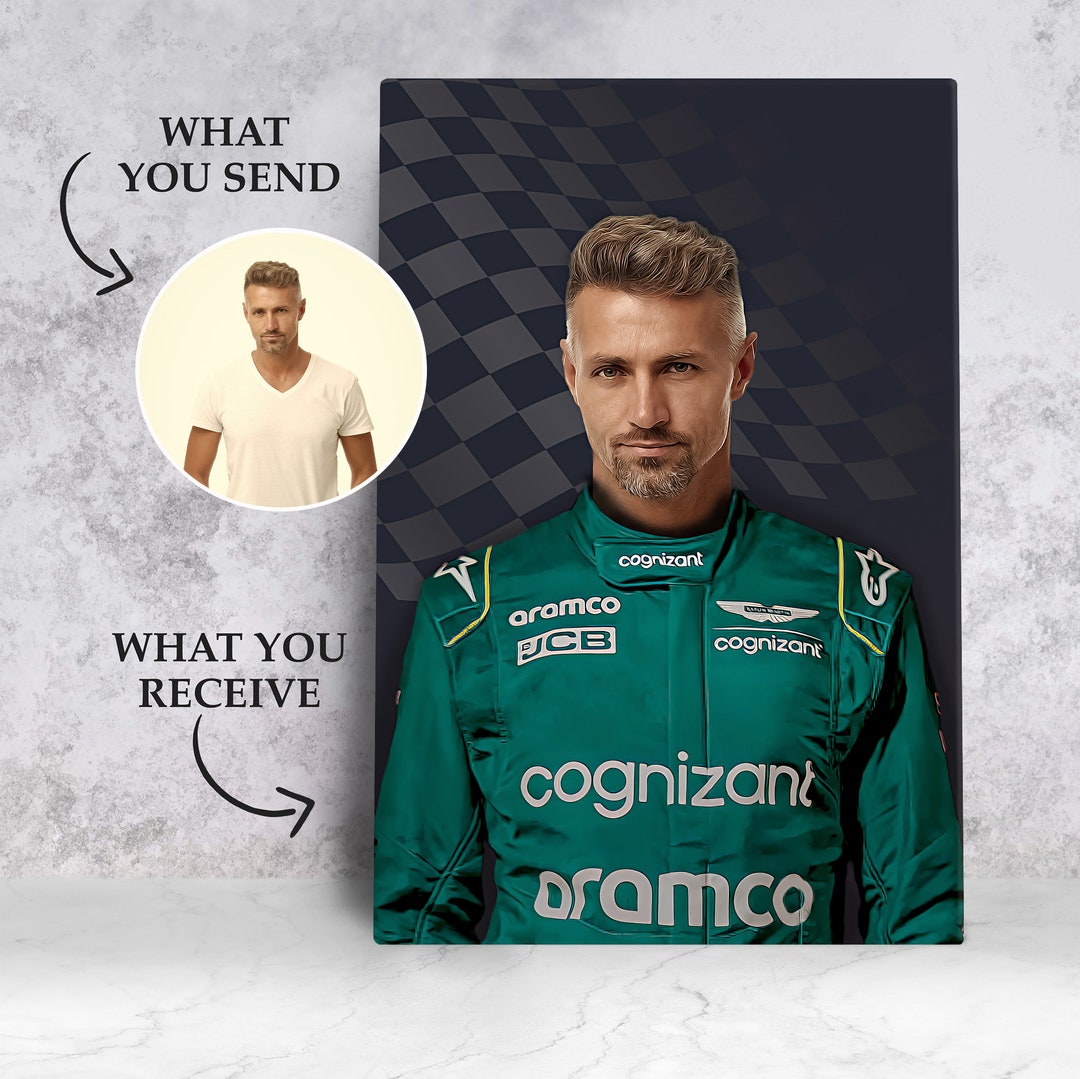 ASTON MARTIN FORMULA 1 Inspired Costume Racer Outfit Portrait, Funny ...