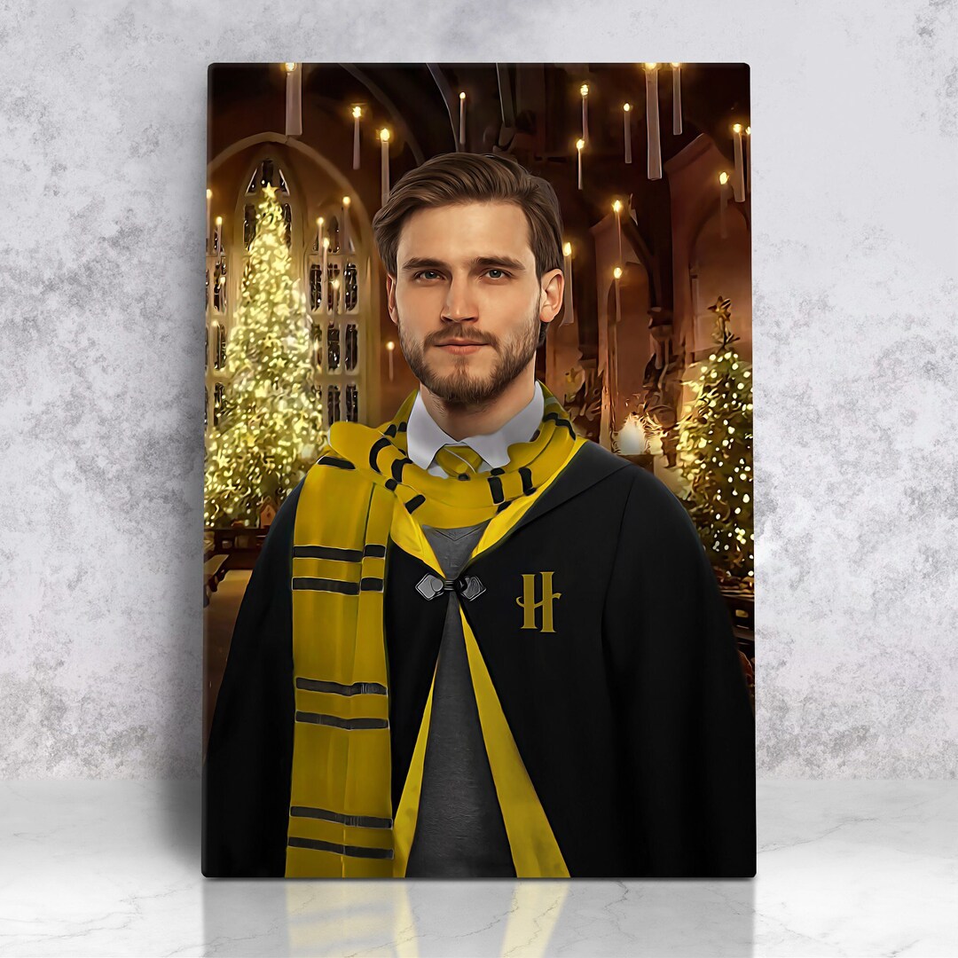 HP UNIFORM Outfit Custom Portrait for Him, Funny Personalized Gift for ...