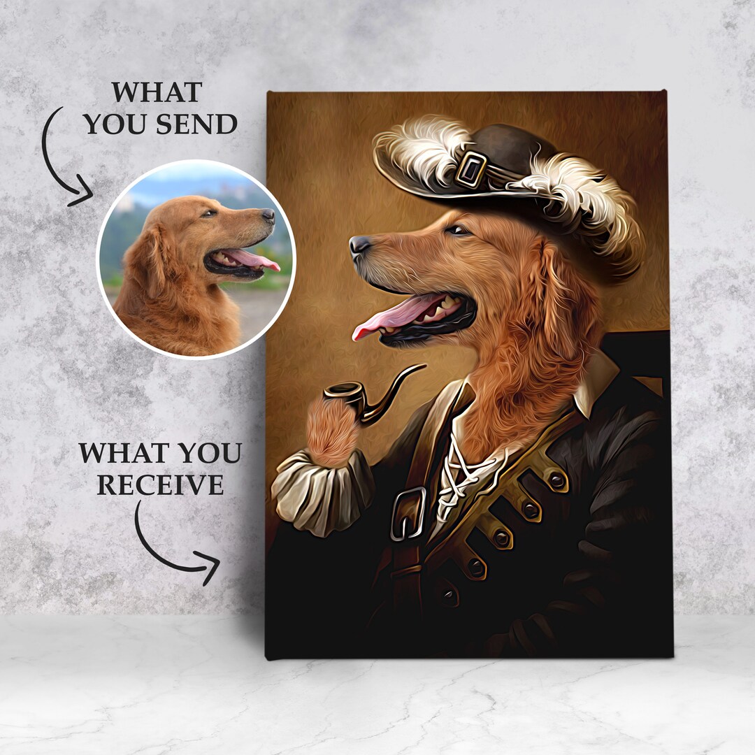 Custom Historical Pet Portrait Medieval Pet Portrait Custom - Etsy