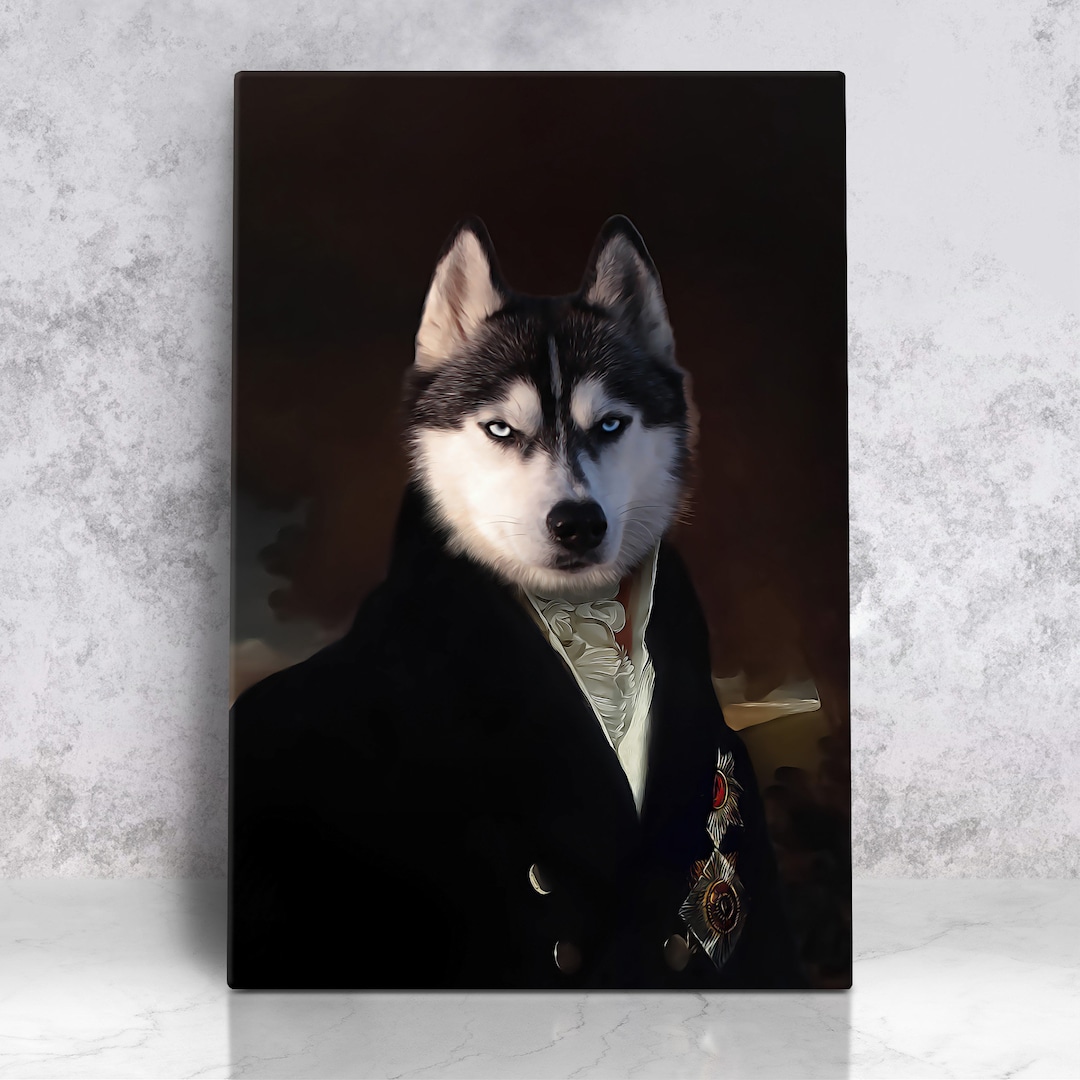 Renaissance Dog Portrait Royal Pet Portrait Royal Dog Costume Classic ...