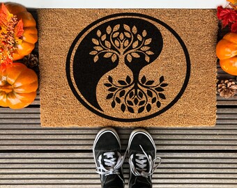 Yin Yang Door Mat - Etsy