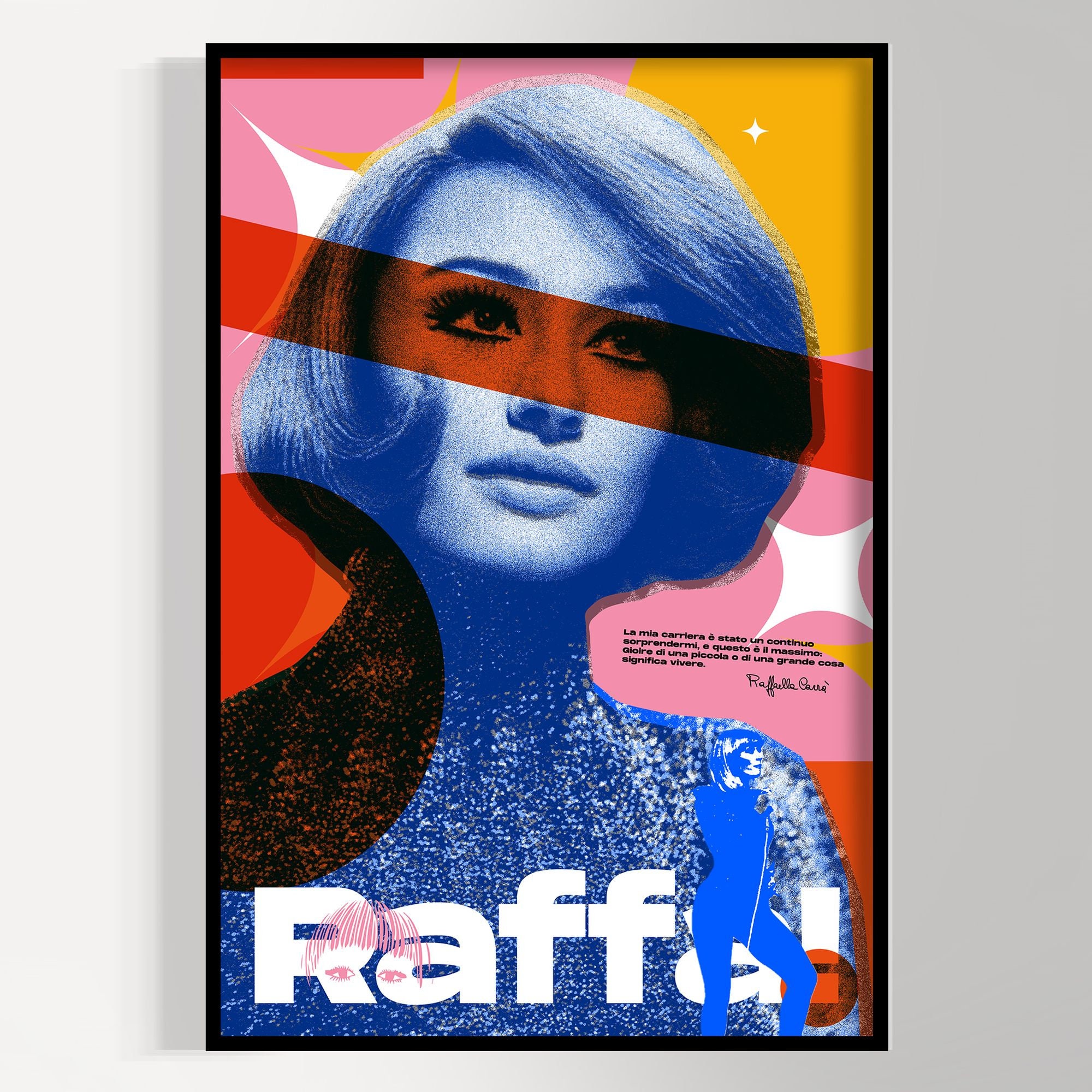 Poster Raffaella Carrà, Wall Art / Poster. 24x36 In. - Etsy