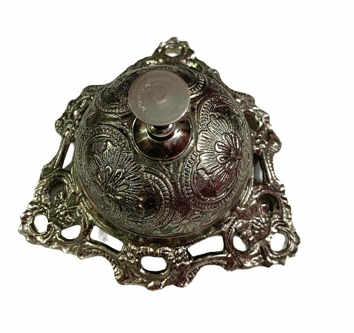 Maritime Antique Brass Silver Desk Bell - Etsy