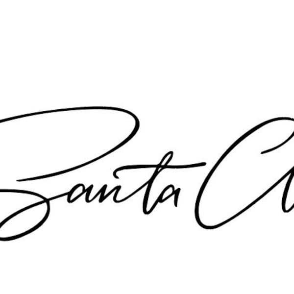 Santa Signature - Etsy