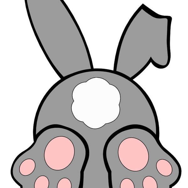 Bunny Rabbit Butt Svg - Etsy