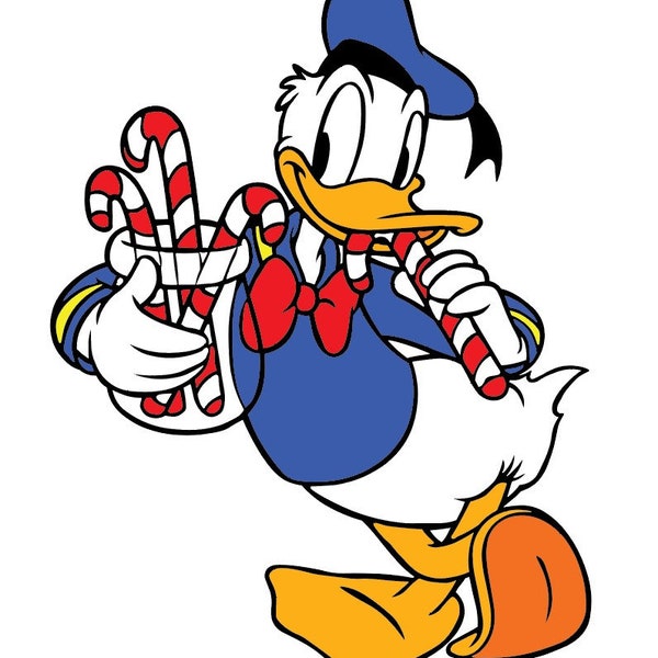 Donald Duck Cane - Etsy