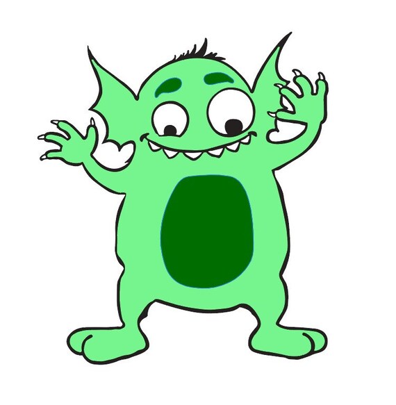 Halloween Goblin Color SVG - Etsy