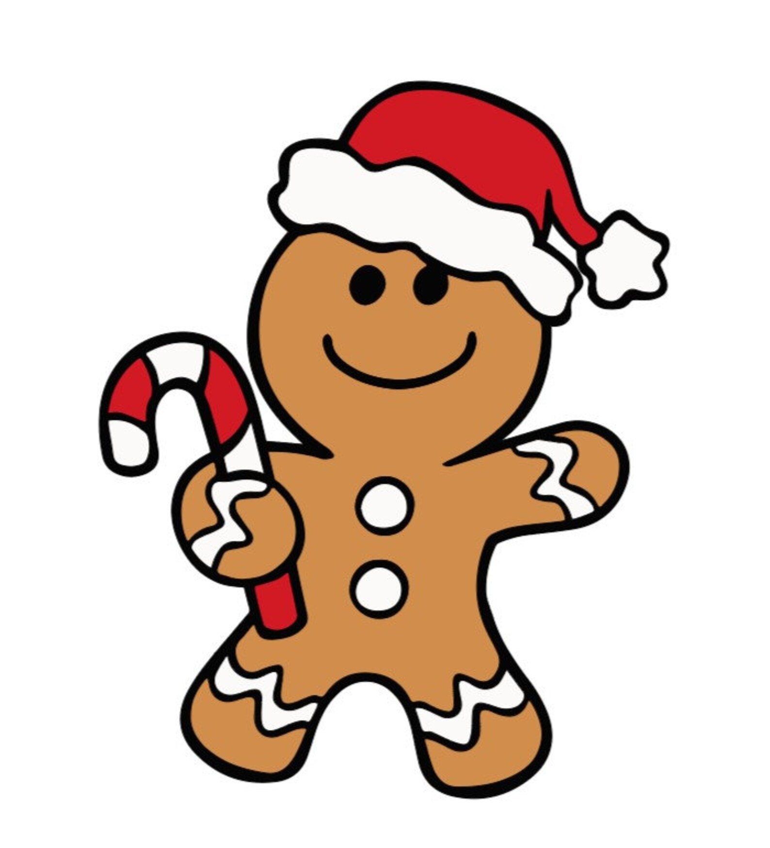 Christmas Gingerbread Man Svg Etsy