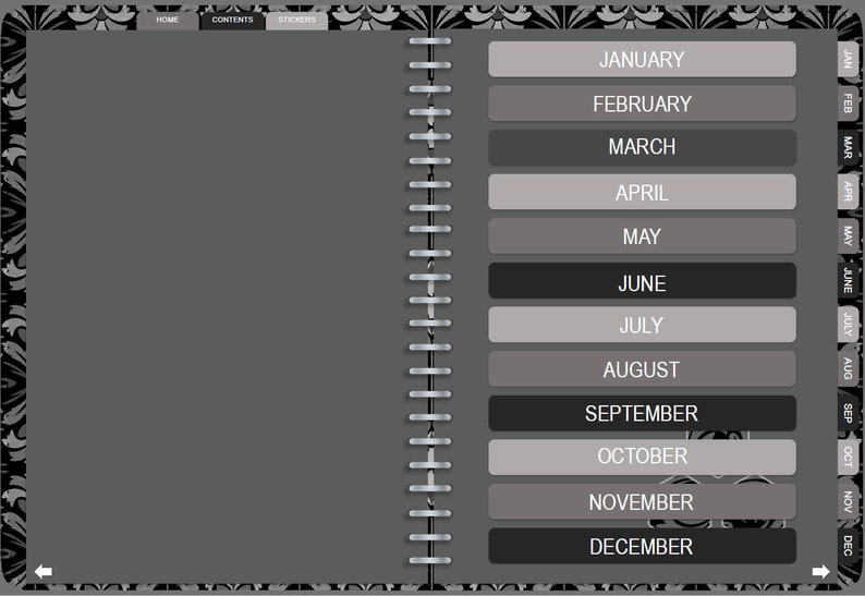 Black Regal Universal Weekly Planner - Etsy