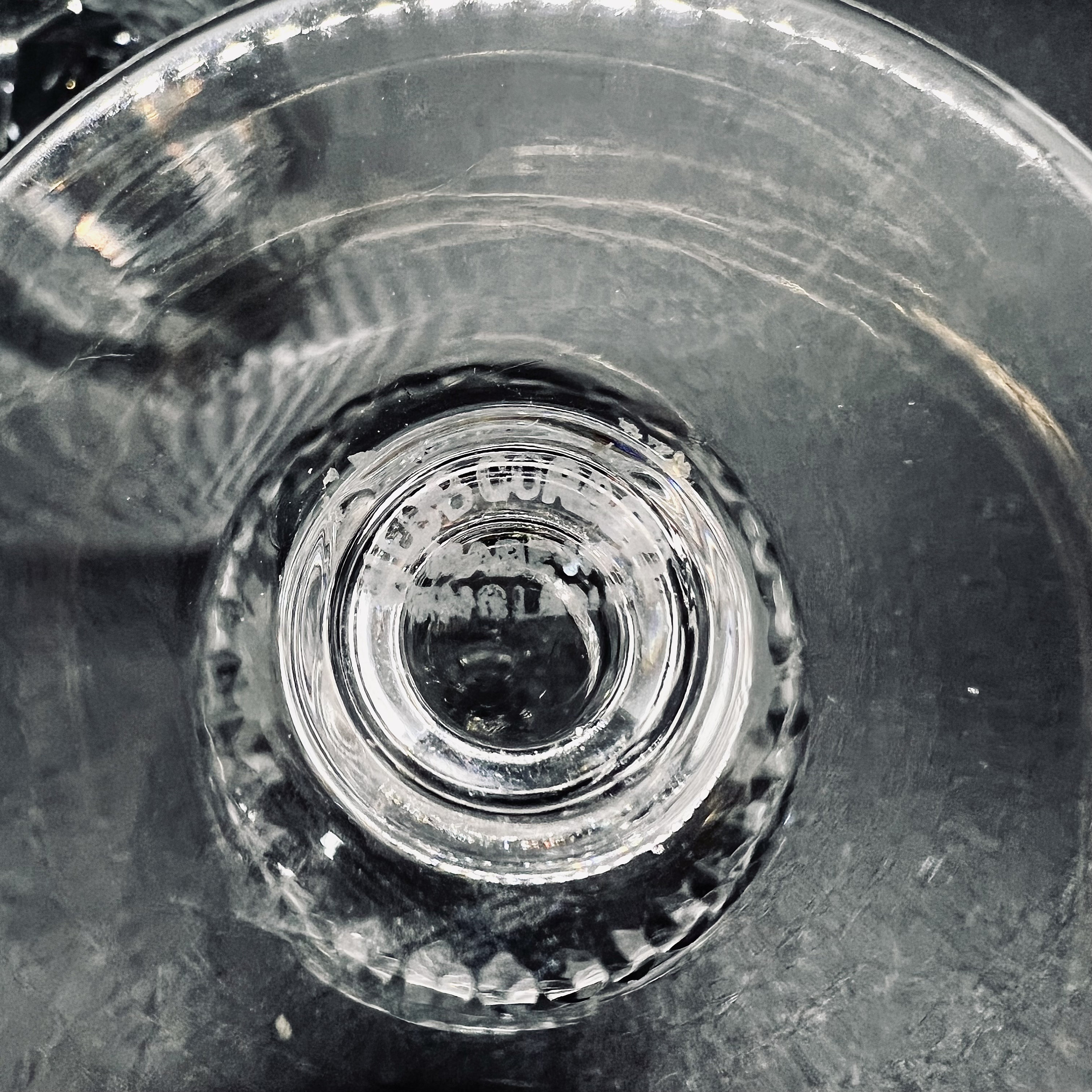 Vintage Dimple Cut Glass Vintage Small Port or Cordial Glass Vintage ...