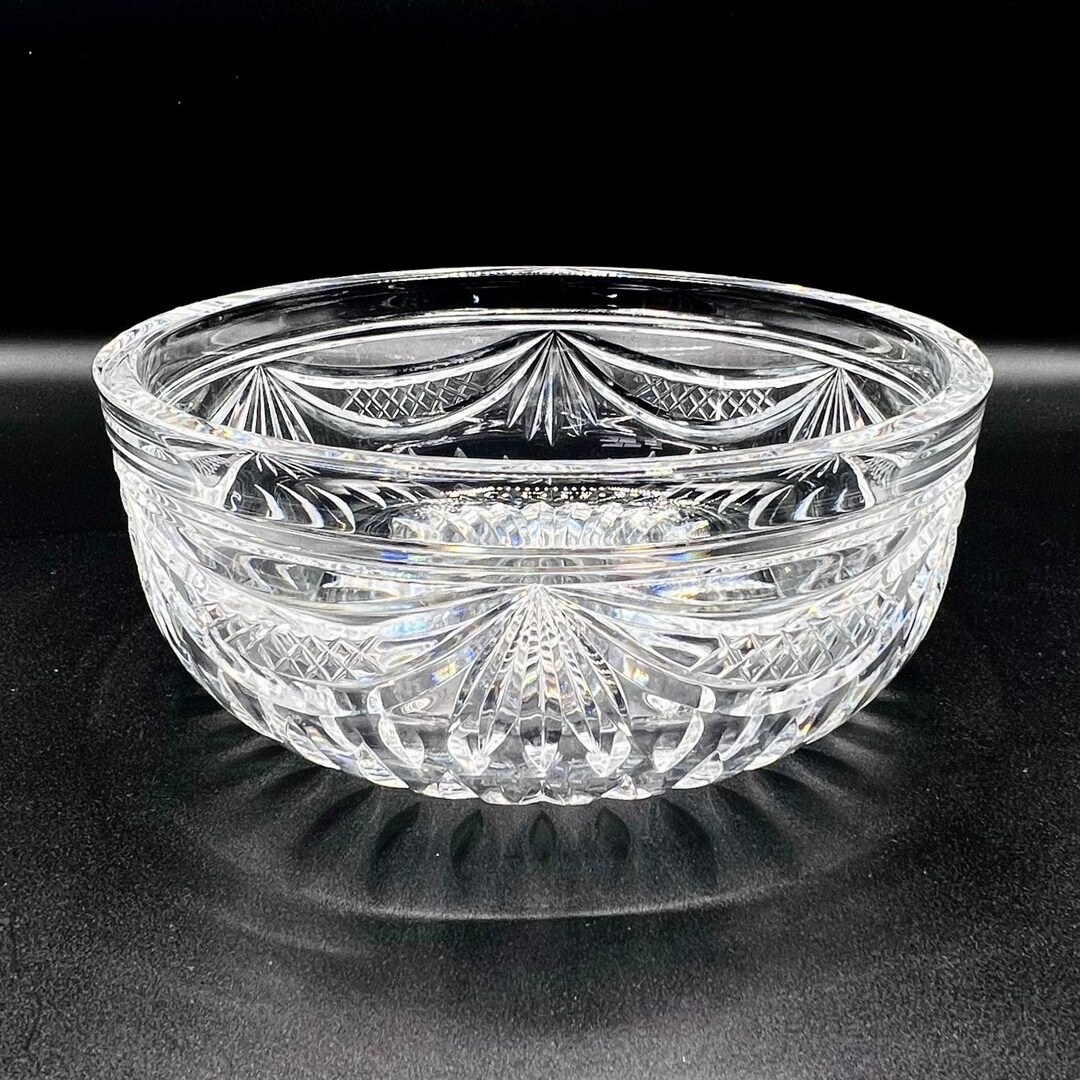 VINTAGE CUT CRYSTAL Fruit Bowl | Stuart Crystal, Sawg, Diamond and Fan ...