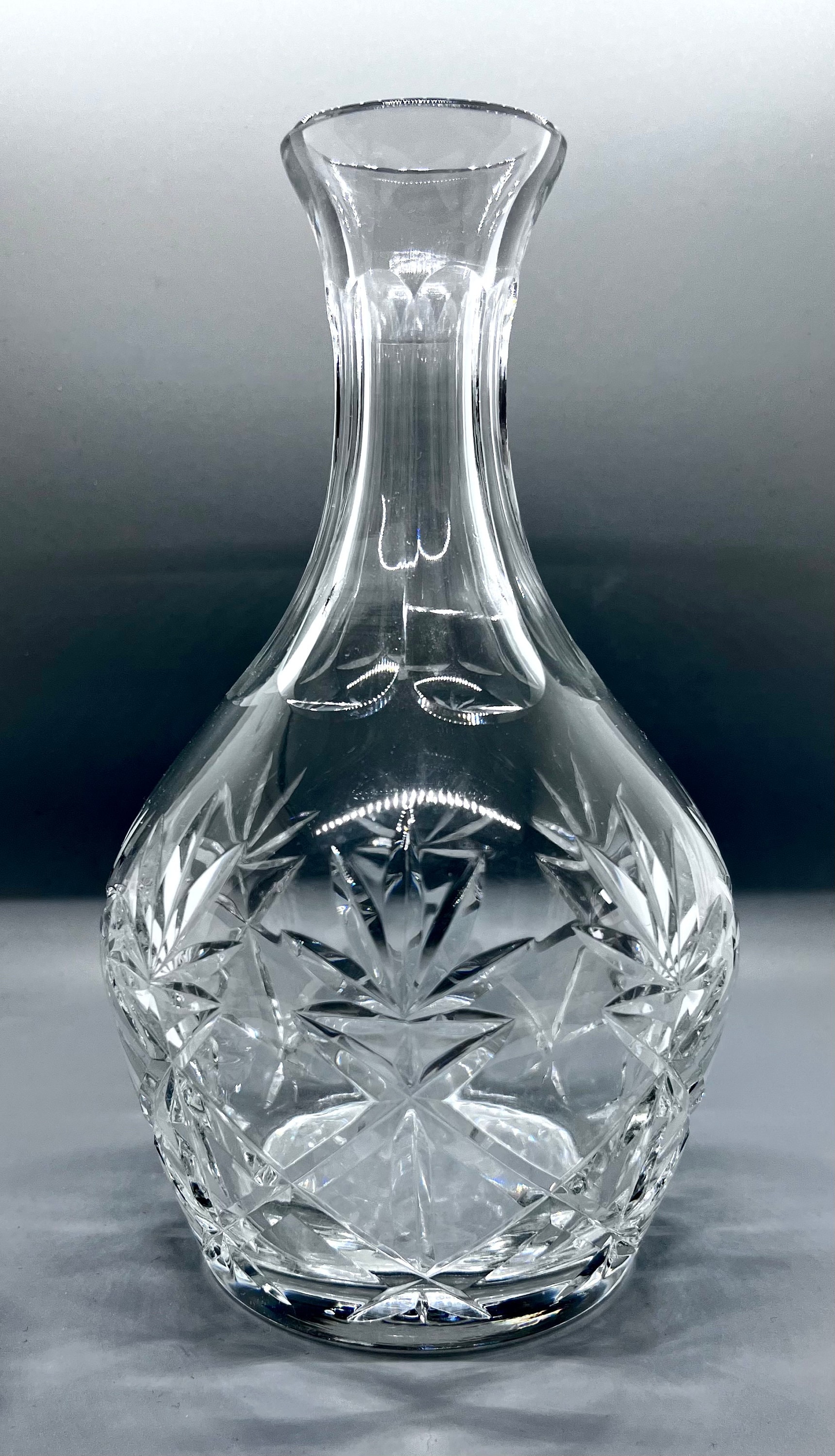 Vintage CUT CRYSTAL DECANTER Vintage Wine Decanter Baluster Shaped ...