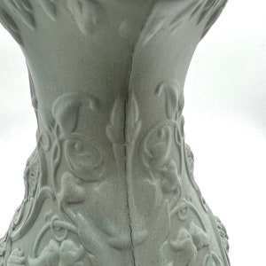 ANTIQUE JADE PITCHER - Green Stone Relief Moulded Jug | Chrysanthemum ...