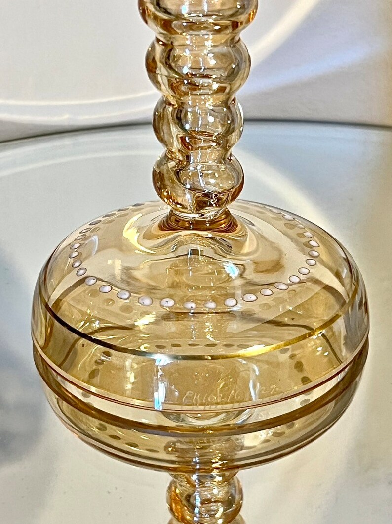 Antique ROEMER FRITZ HECKERT Hock Wine Glass Handblown Glass Antique ...