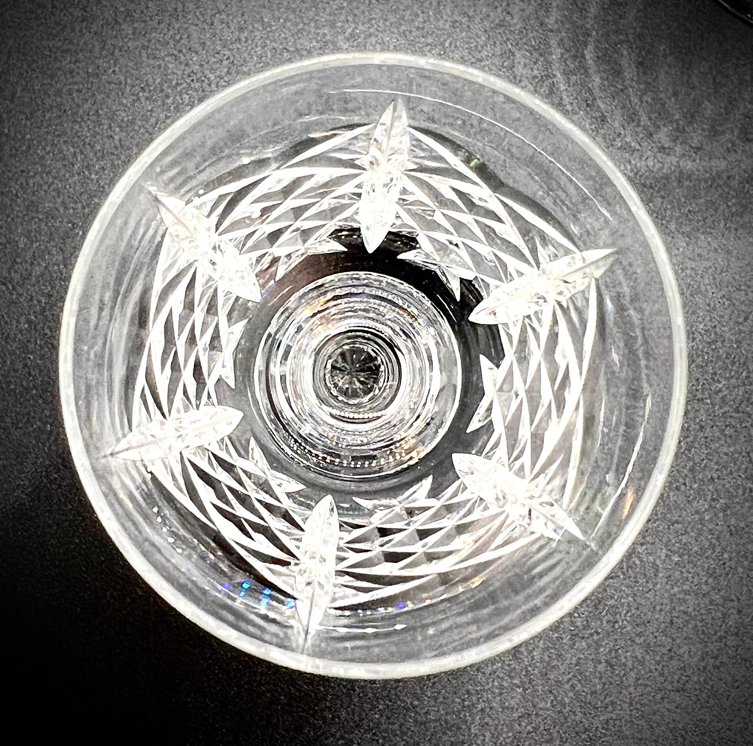 Vintage EDINBURGH CRYSTAL Sherry Port Cordial , 2 Cordial Glasses ...