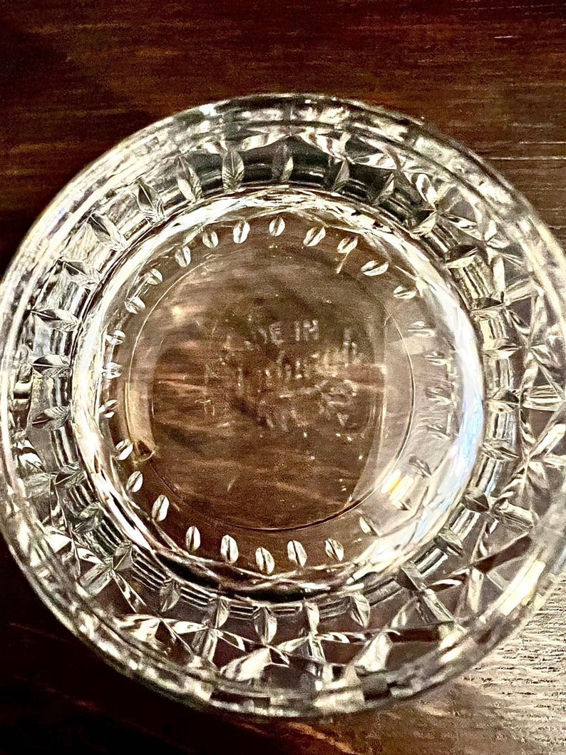 Vintage EDINBURGH CRYSTAL Signed Whiskey/ Old Fashion Glass Tumbler in ...
