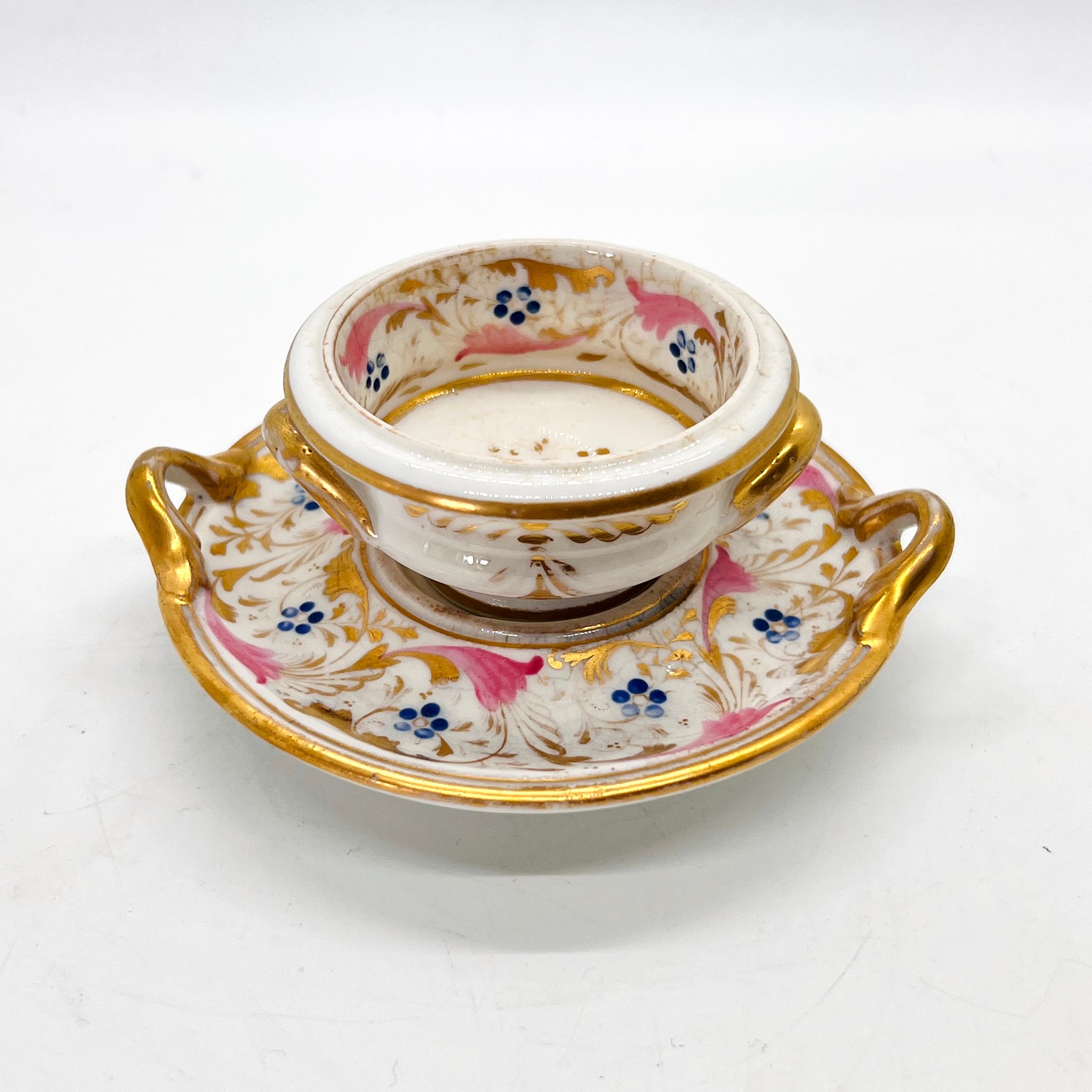 ANTIQUE DERBY BOWL Antique Salt Dish Royal Crown Derby Bowl Antique ...