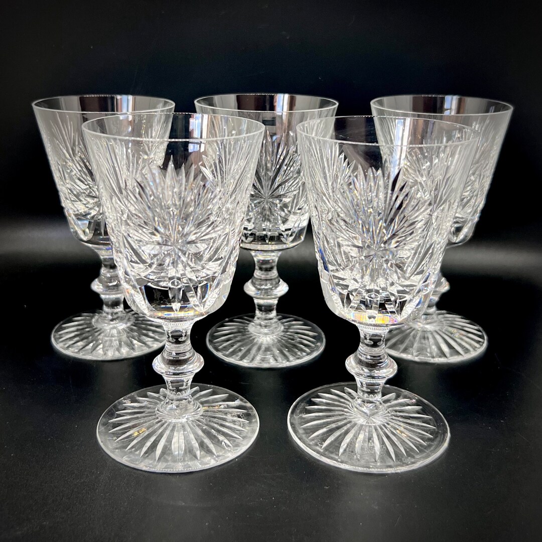 VINTAGE EDINBURGH CRYSTAL Sherry Glass, Star of Edinburgh, Signed Made ...