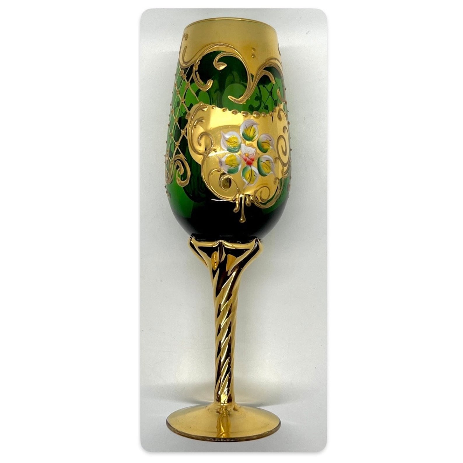 GLASS of VENICE MURANO Champagne Flute | Murano Salvadori Tre Fuochi ...
