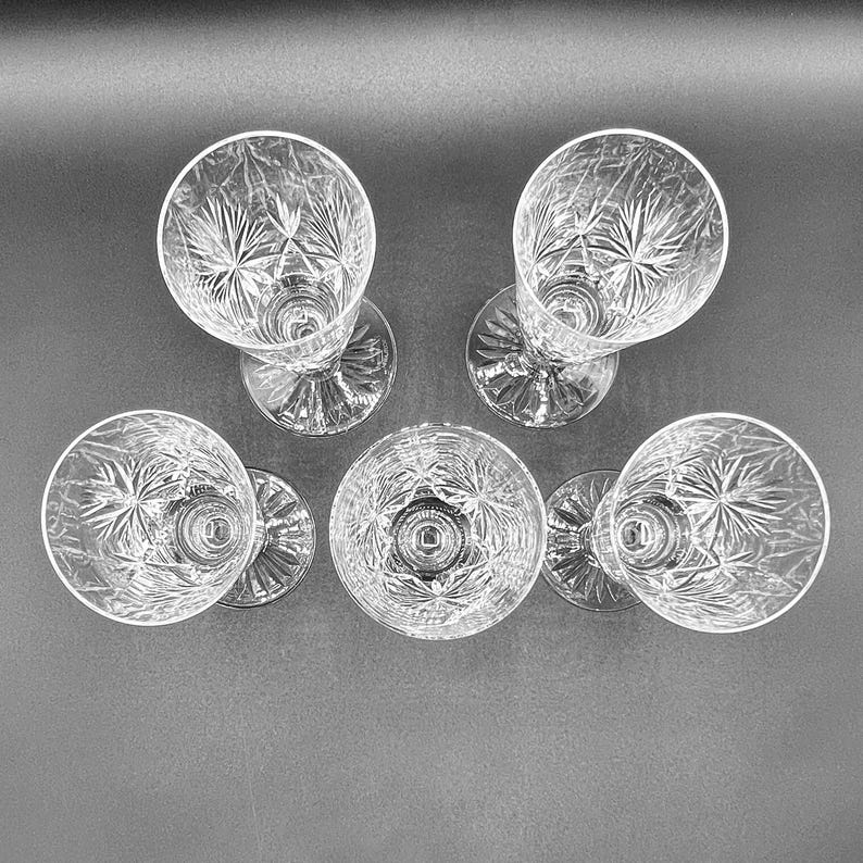 Vintage Edinburgh Crystal Champagne Flutes, Star of Edinburgh Pattern ...